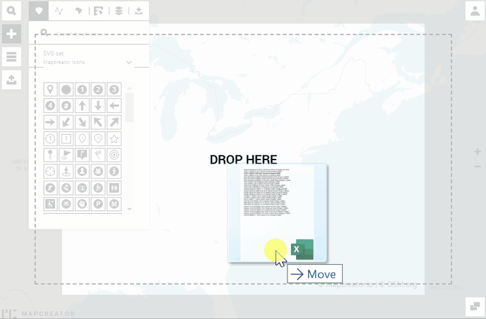 How do I import a spreadsheet?